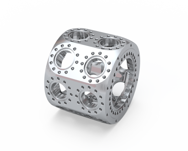 6.0" Double Spherical Octagon - UHV Vacuum Chamber