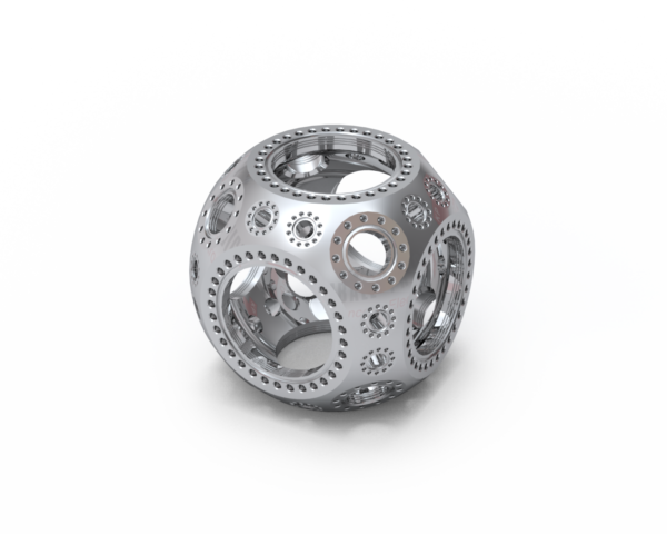 6.0" Spherical Cube - UHV Vacuum Chamber