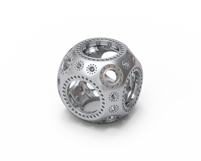 6.0" Spherical Cube - UHV Vacuum Chamber