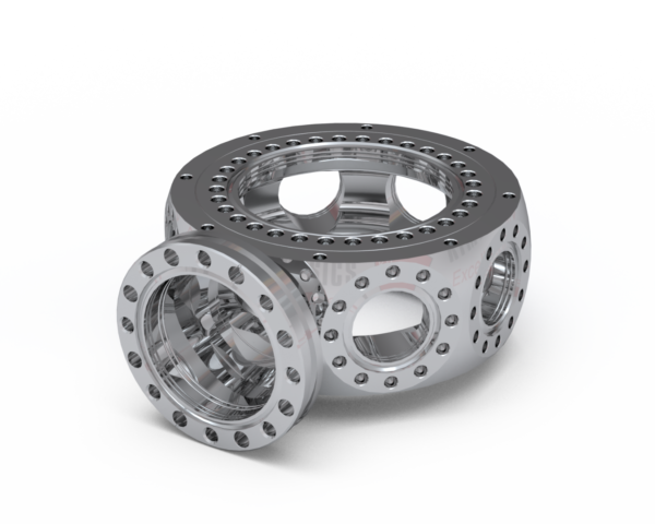 6.0" Spherical Octagon - Vacuum Chamber with Pumping Port | Kimball Physics