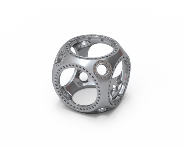 8.0" Spherical Cube - UHV Vacuum Chamber