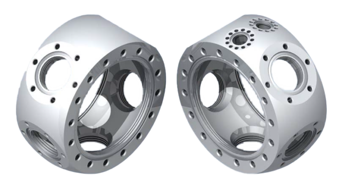 6.0" Spherical Pentagon - UHV Vacuum Chamber