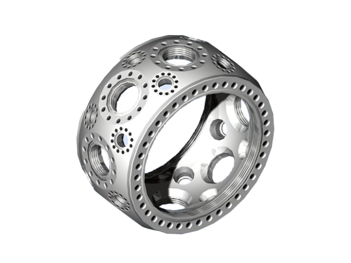 8.0" Extended Spherical Octagon - UHV Vacuum Chamber