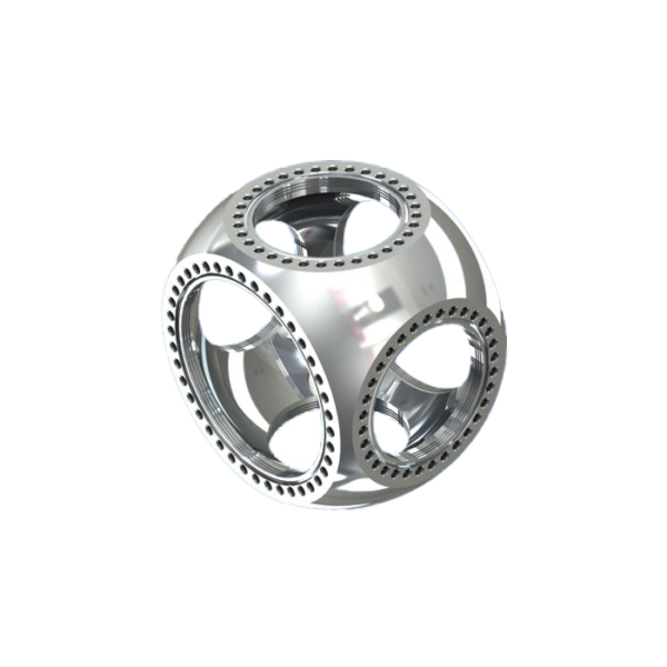 8.0" Spherical Square - UHV Vacuum Chamber
