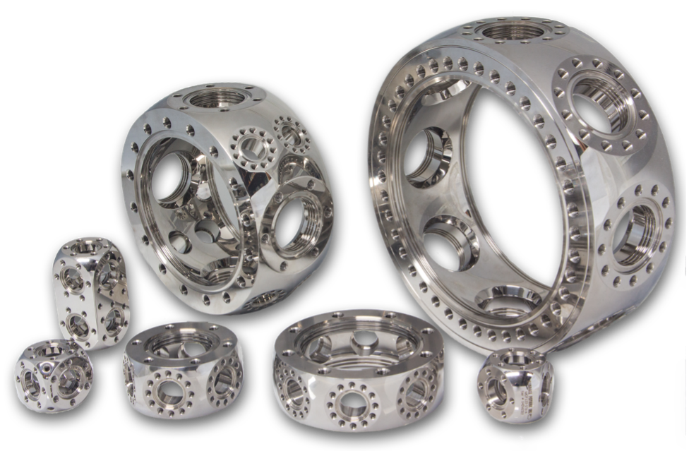 Multi-CF Vacuum Chamber and Hardware Overview | Kimball Physics | Multi-CF (MCF) Vacuum Chamber ...