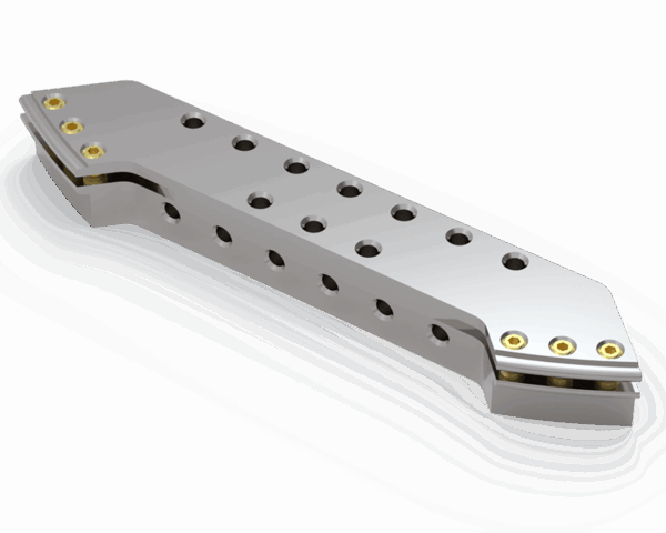 8.00" Groove Grabber- Vented #4-40 Tapped Holes | Kimball Physics